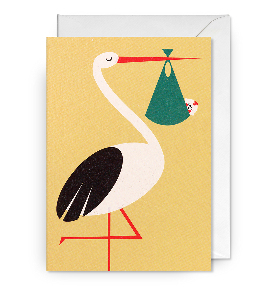 New Baby Stork Greeting Card