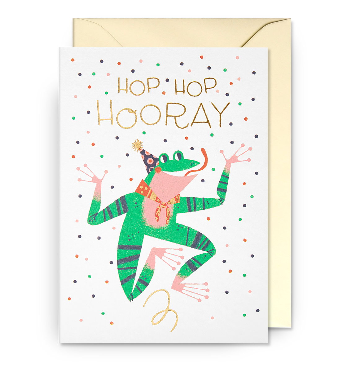 Hop Hop Hooray Frog Greeting Card