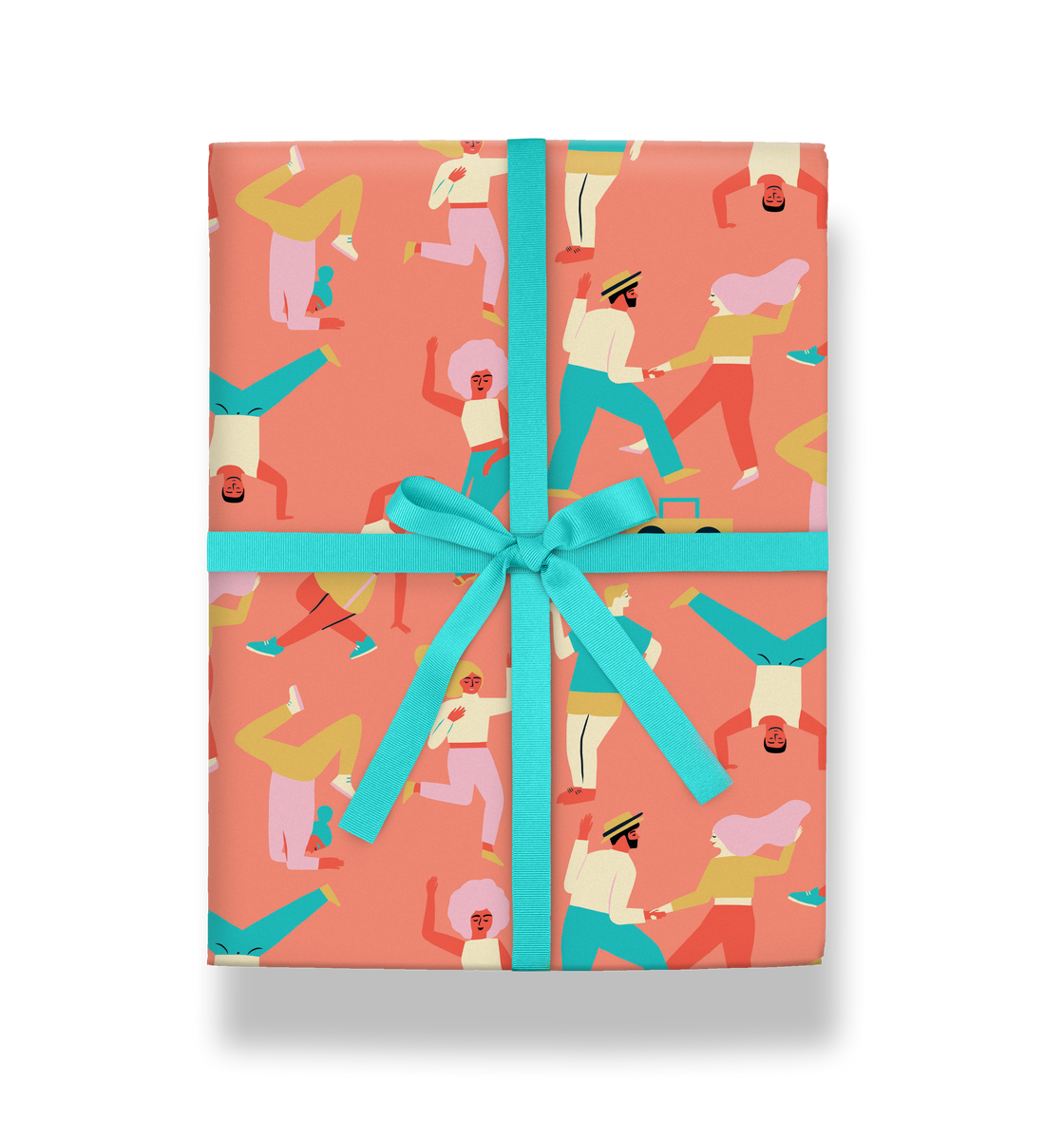 Boombox Dancers Gift Wrap