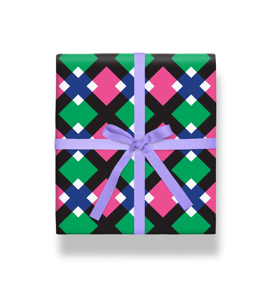Joseph Modern Argyle Check Gift Wrap