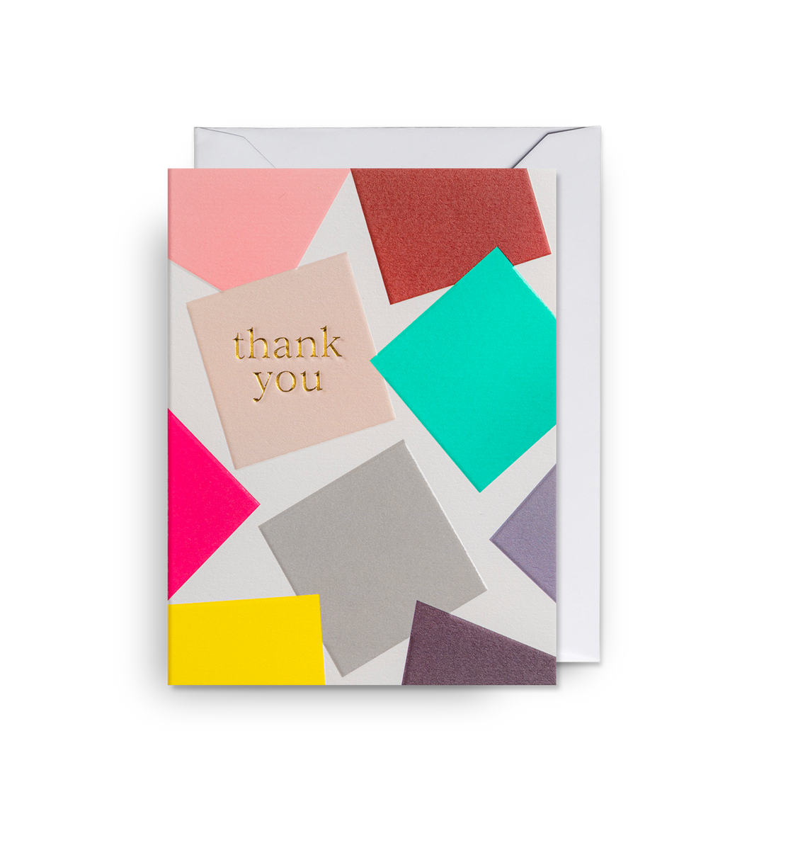 Thank You Geometric Shapes Mini Card