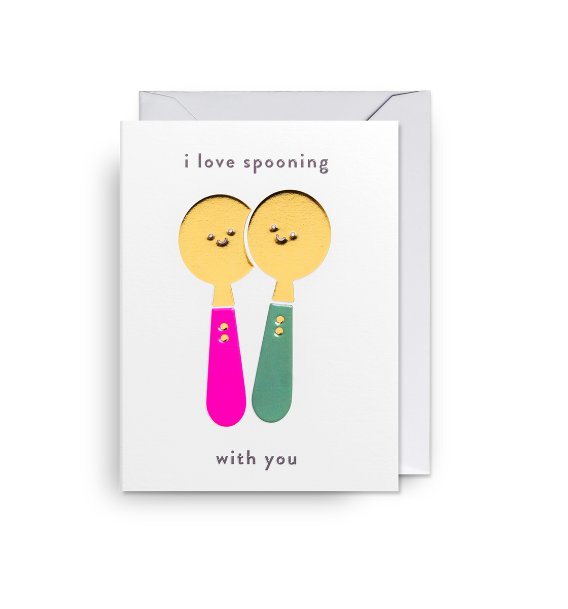 I Love Spooning with You Mini Card