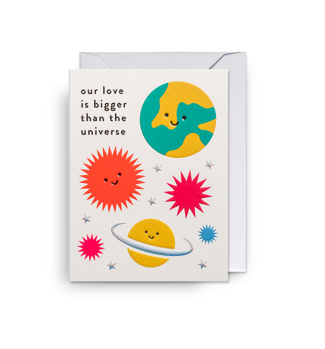 Our Love is Bigger Than the Universe Planetary Mini Card