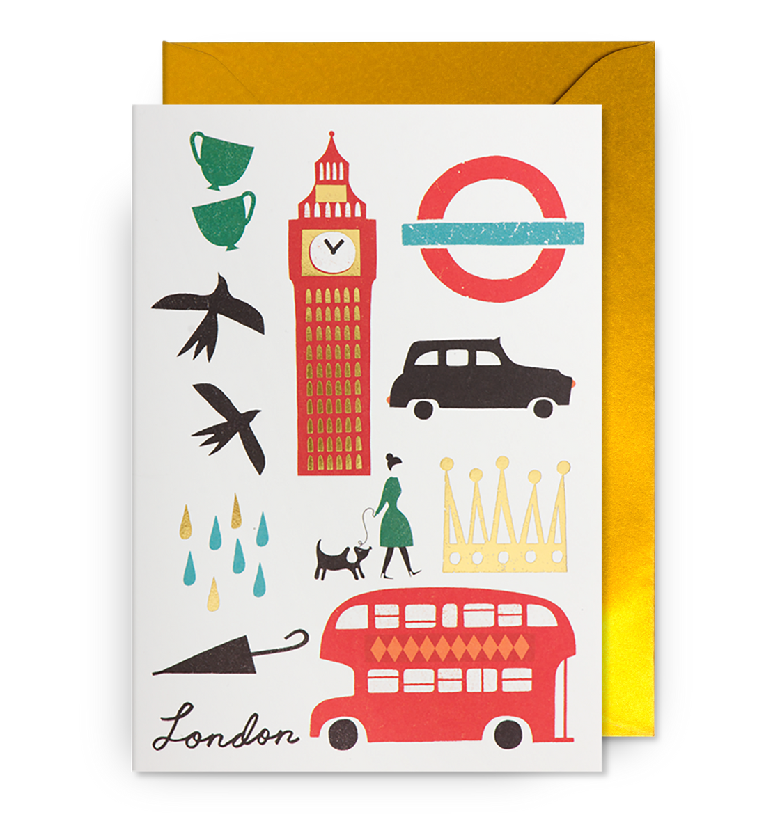 London Icons Greeting Card