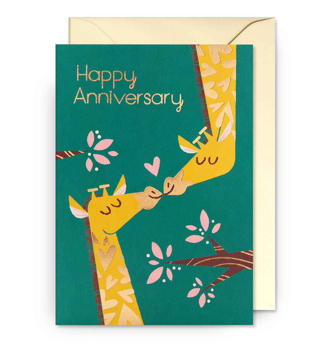 Happy Anniversary Giraffes Greeting Card – Lagom Design