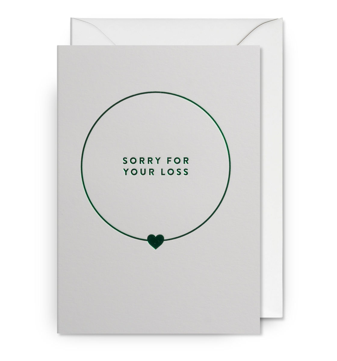 Sorry For Your Loss Minimalist Motif Greeting Card