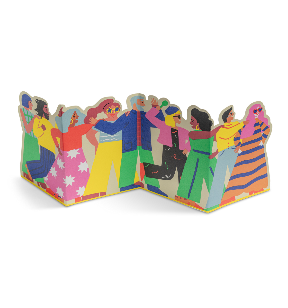 Conga Line Fold Out Concertina Card