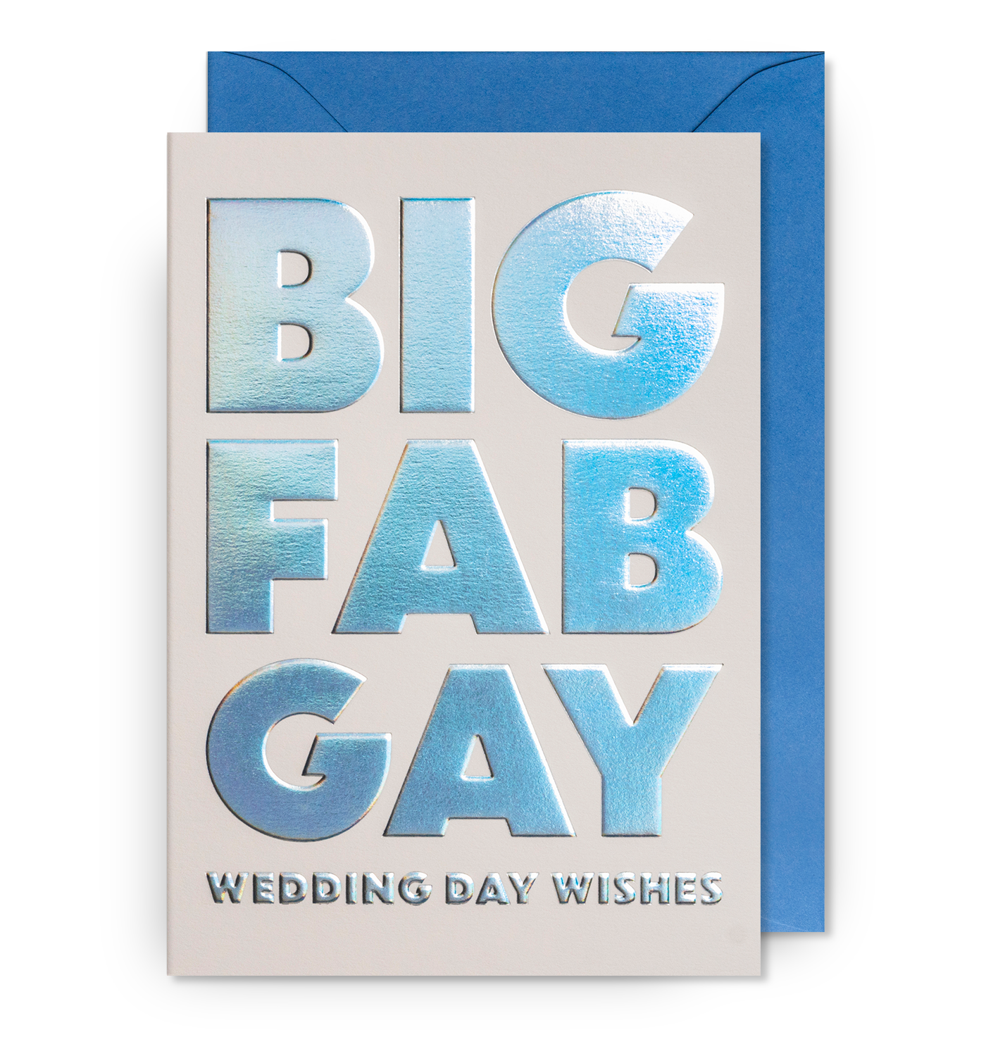 Big Fab Gay Wedding Day Wishes Greeting Card