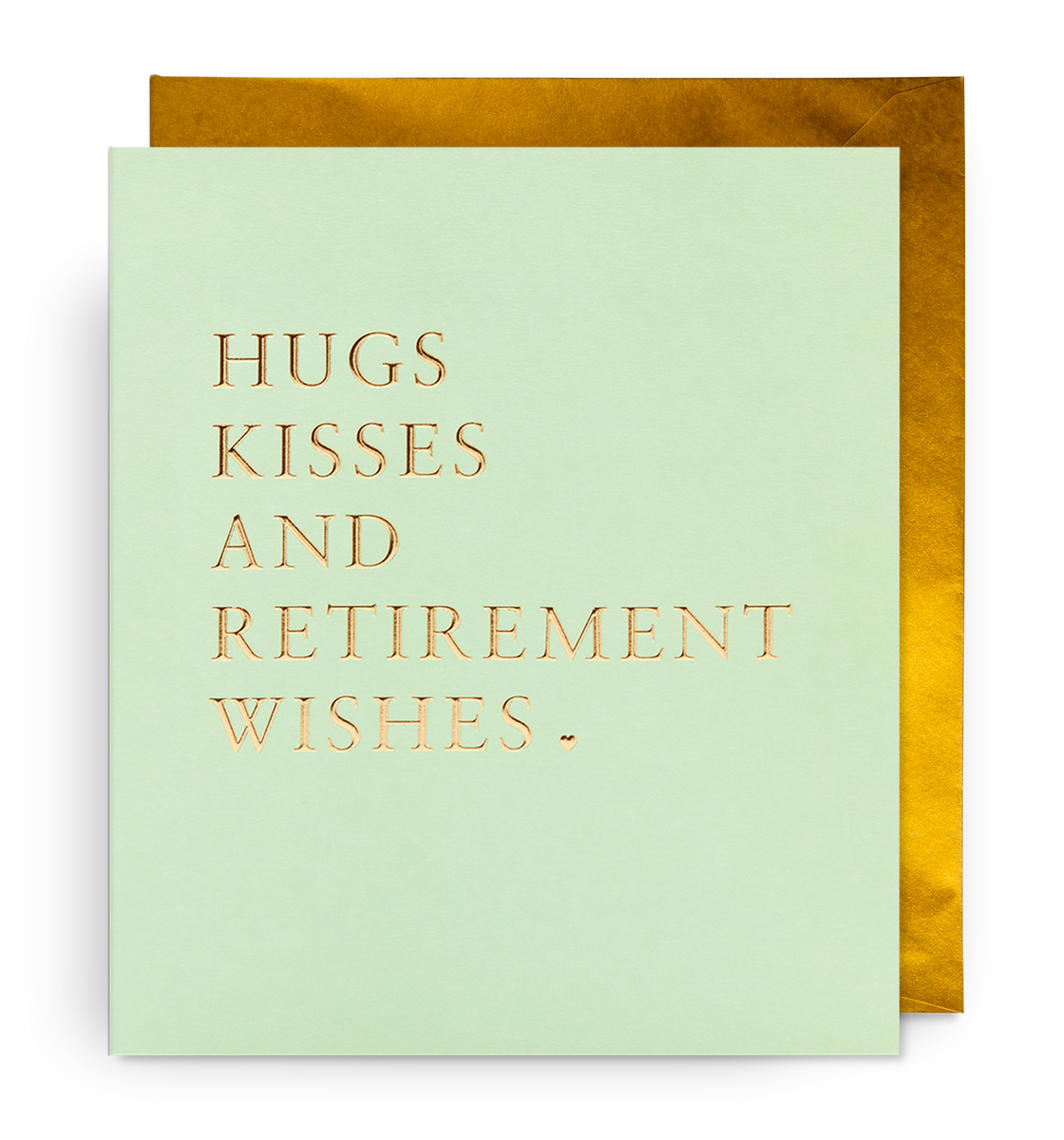 Hugs Kisses and Retirement Wishes Large Card