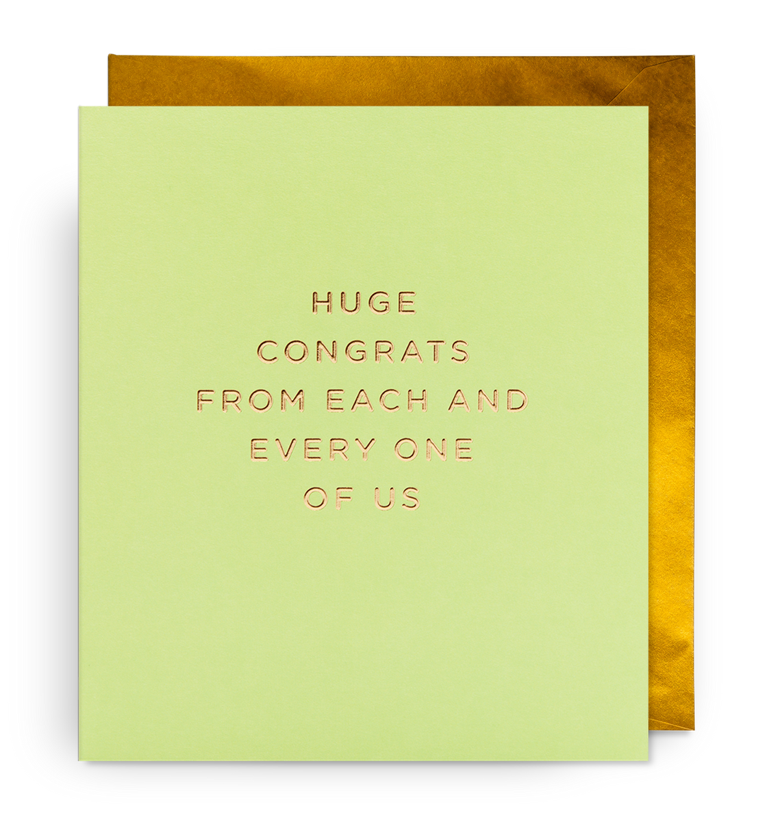 Huge Congrats From Us Large Greeting Card