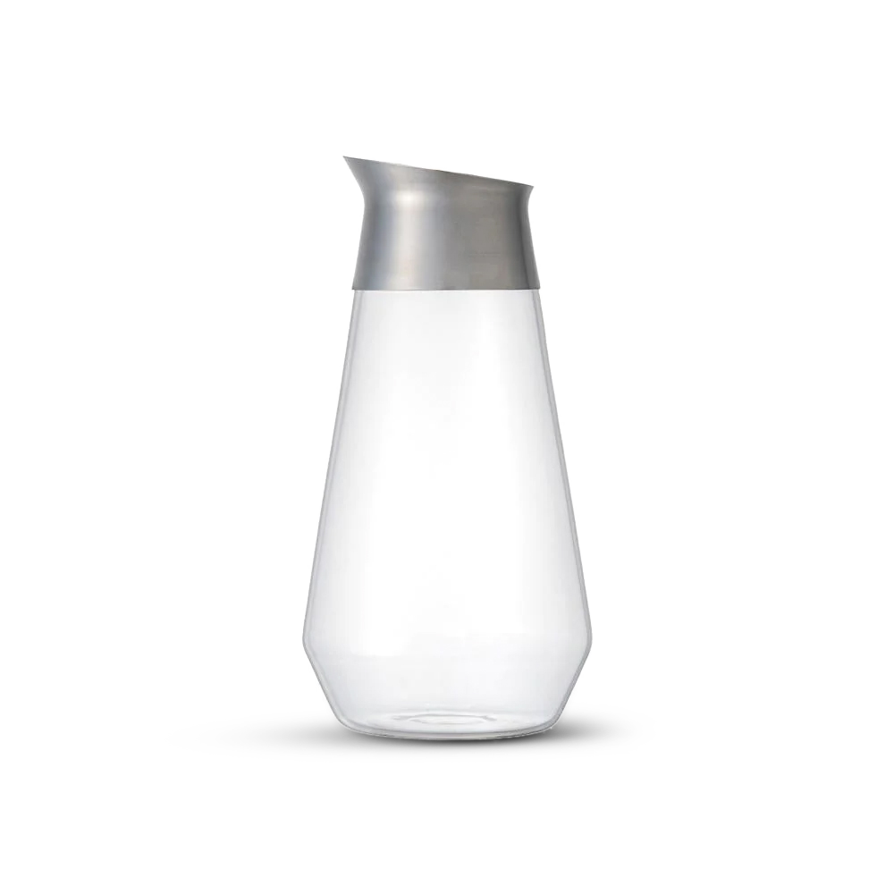 Luce Glass and Stainless Steel Carafe, 750 ml