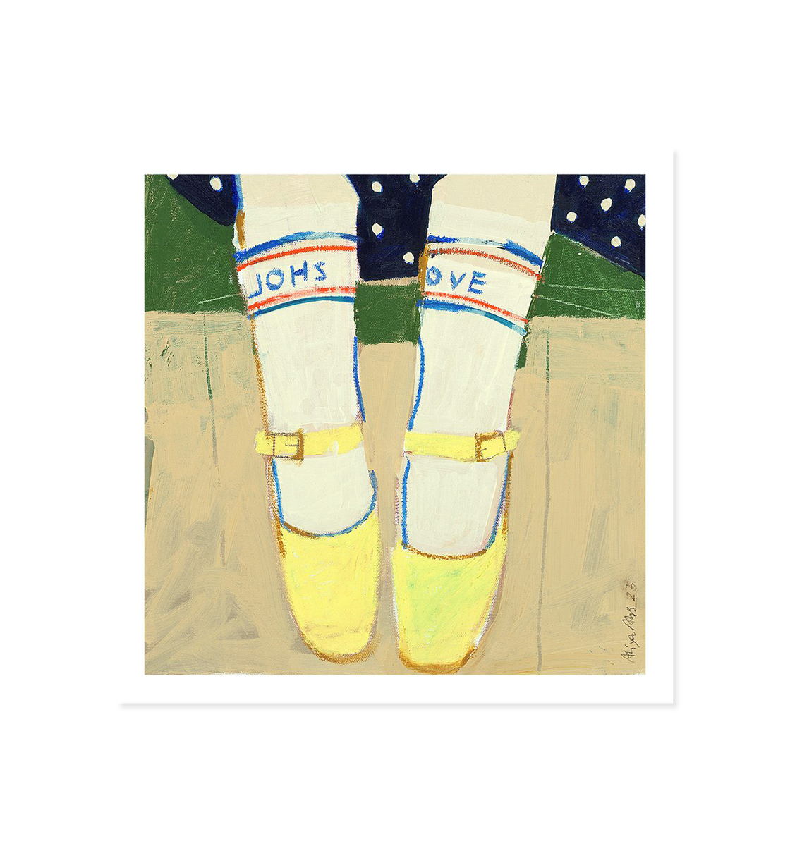 On the Jetty by Aliya Abs, 50 x 50 Print
