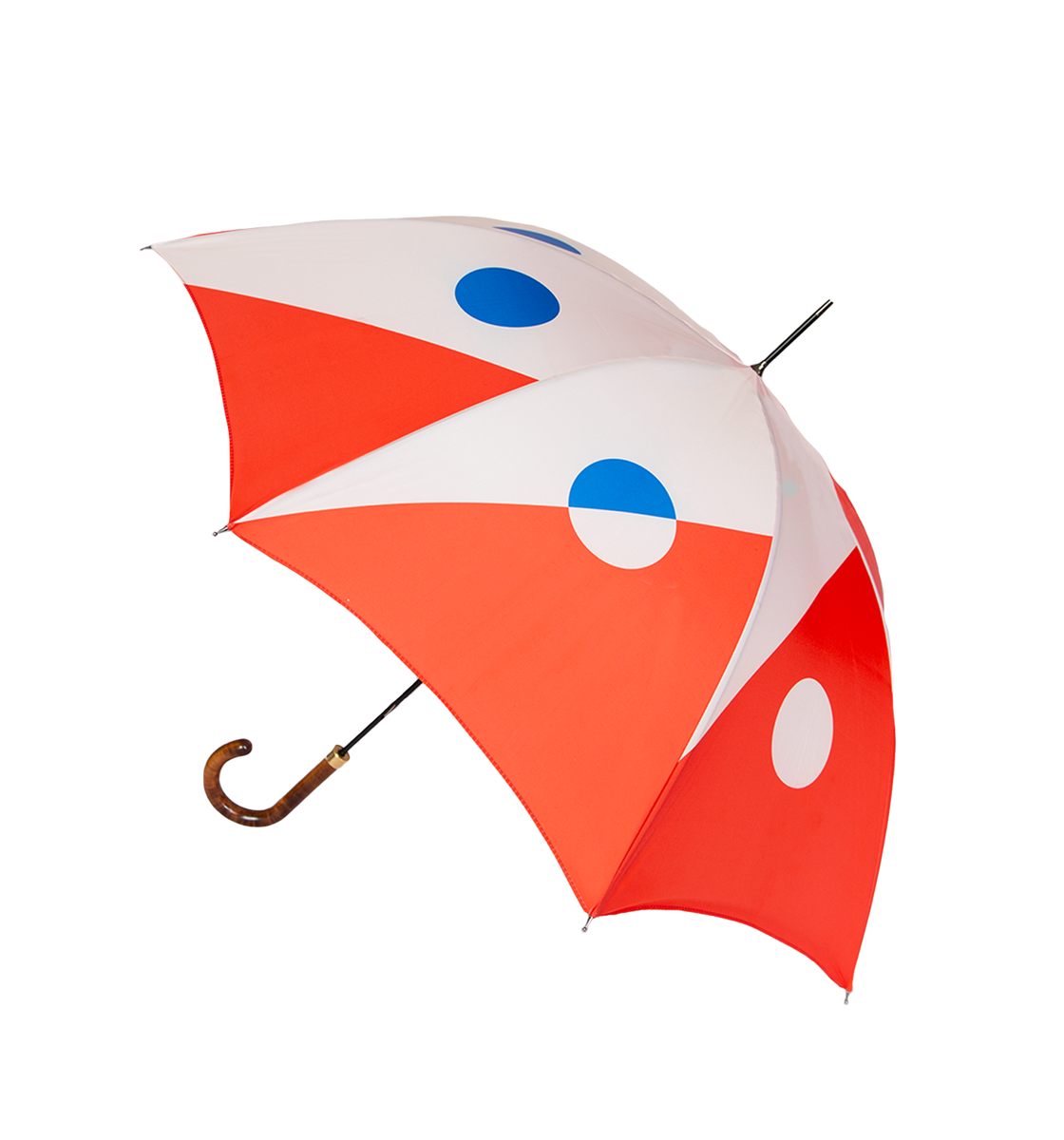 Large Red Geometric Starburst Animated Umbrella