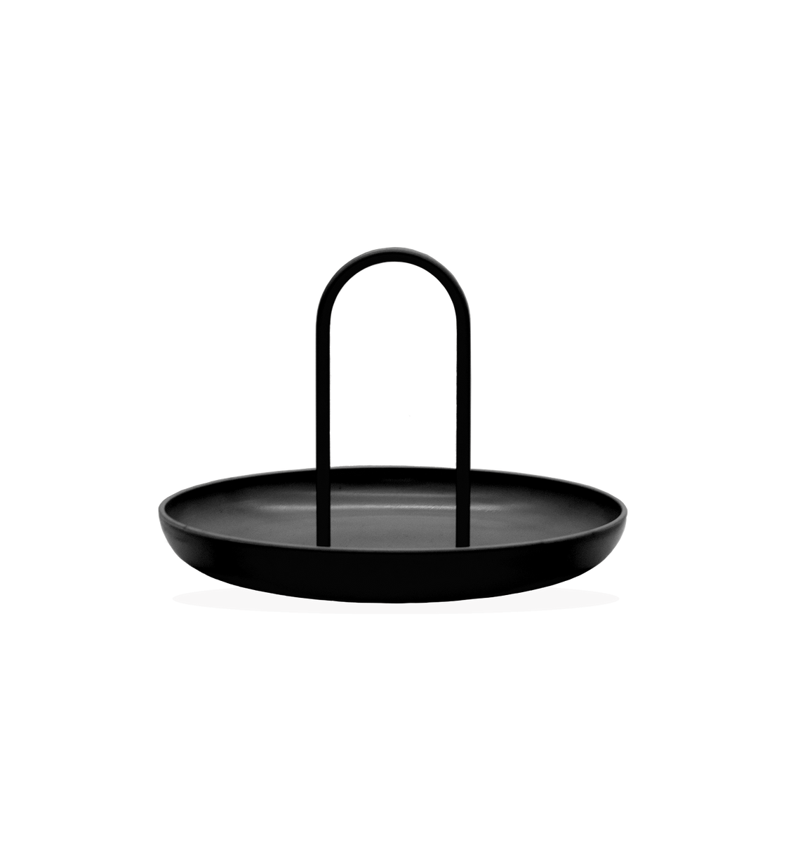 Small Nordic Handle Storage Tray, Black