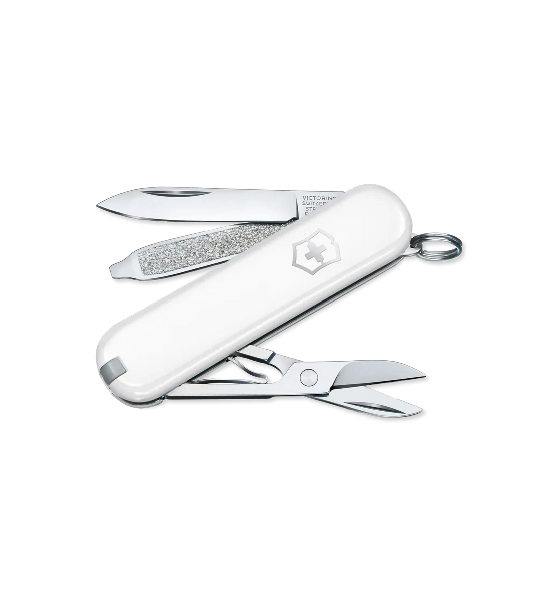 Classic Mini Swiss Army Knife, Falling Snow White